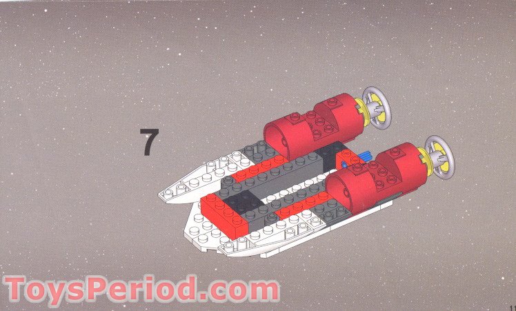 LEGO 6207 A-Wing Fighter Instructions and Parts List