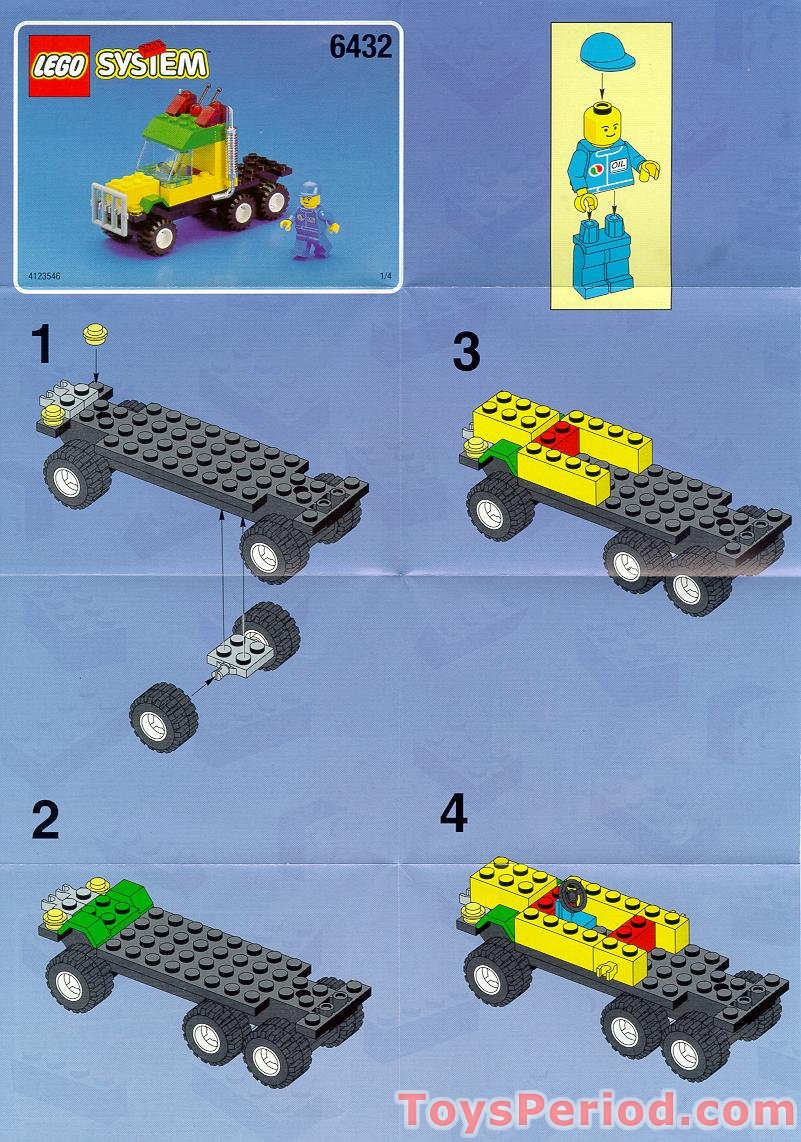 LEGO 6432 Speedway Transport Instructions and Parts List