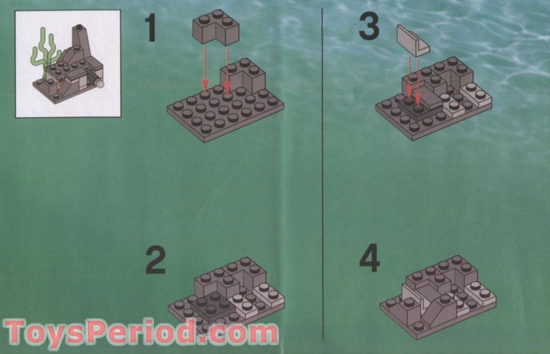 LEGO 7771 Angler Ambush Instructions and Parts List