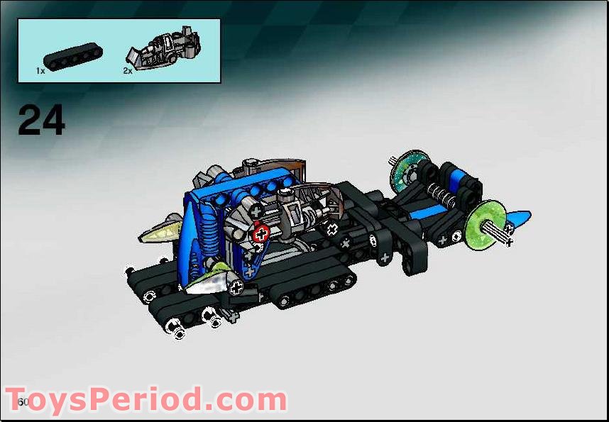 LEGO 8646 Speed Slammer Bike Instructions and Parts List