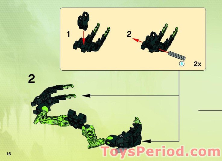 LEGO 8695 Gorast Instructions and Parts List