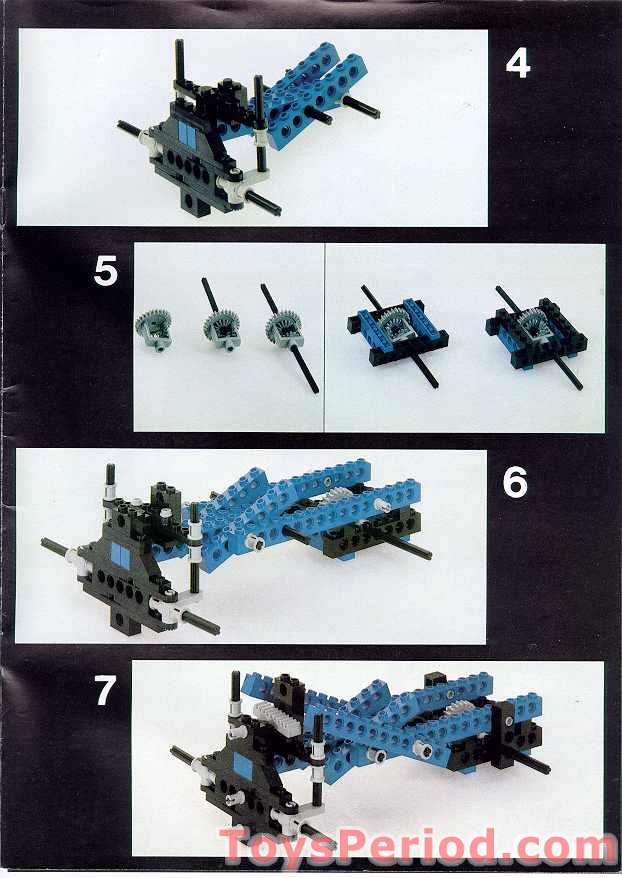 LEGO 8859 Tractor Instructions and Parts List
