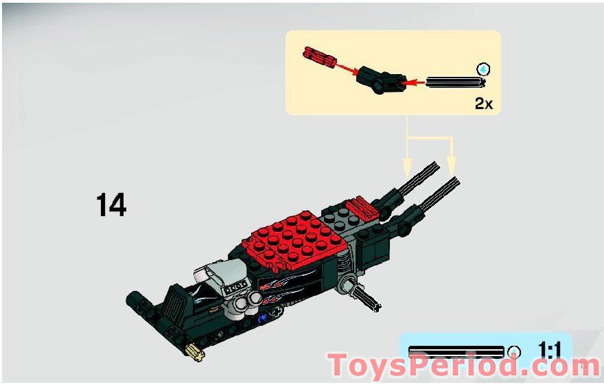 LEGO 8164 Extreme Wheelie Instructions and Parts List