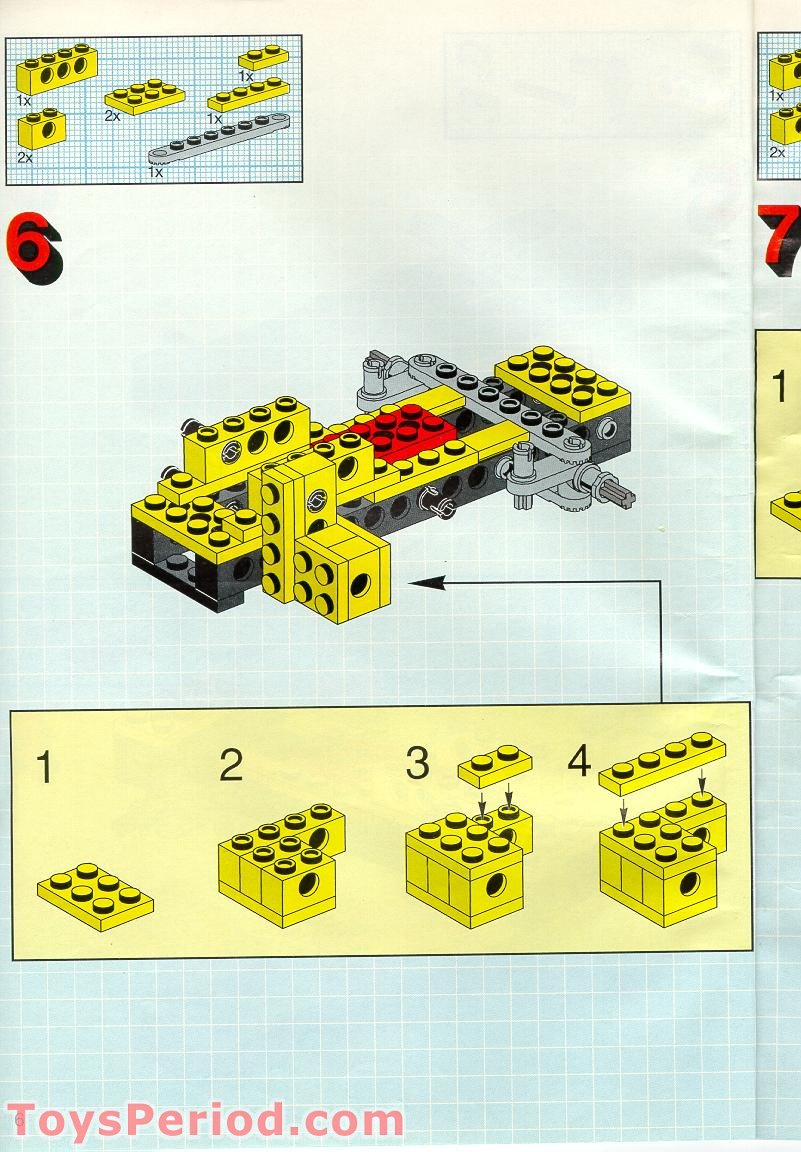 LEGO 8235 Front End Loader Instructions and Parts List