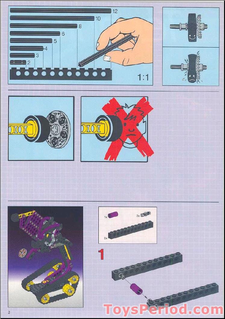 LEGO 8257 Cyber Strikers Instructions and Parts List