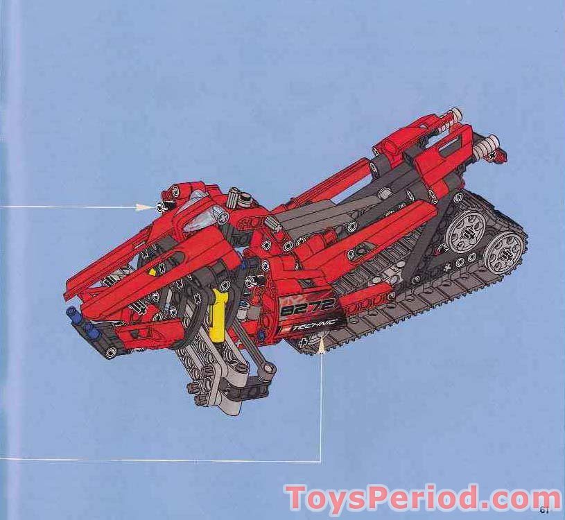 LEGO 8272 Snowmobile Instructions and Parts List