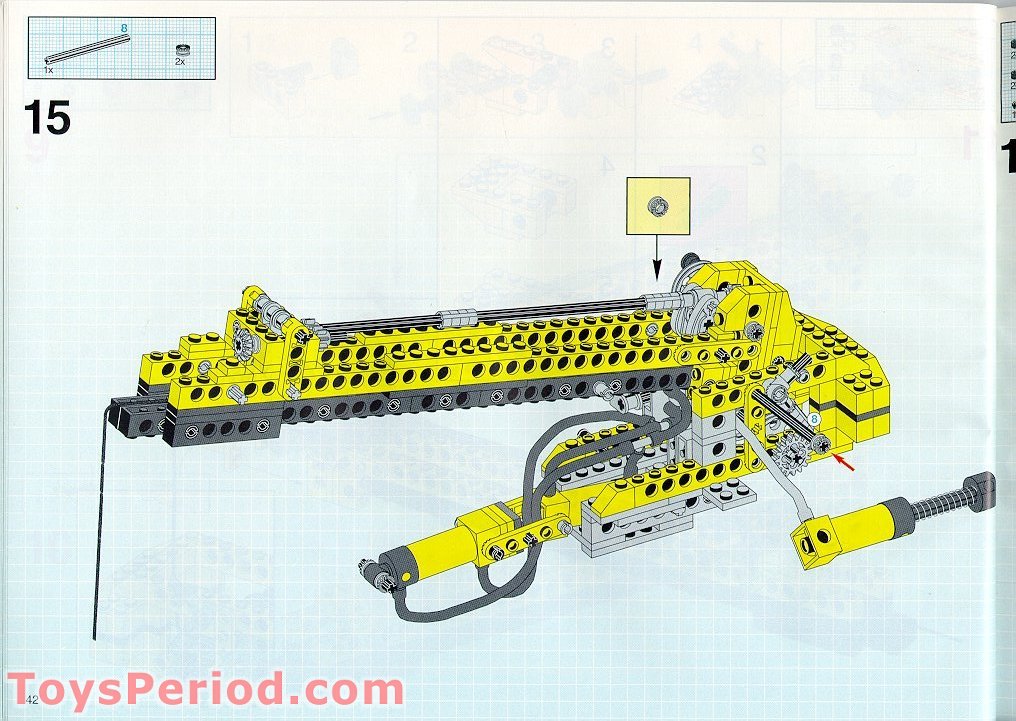 LEGO 8460 Pneumatic Crane Truck Instructions and Parts List
