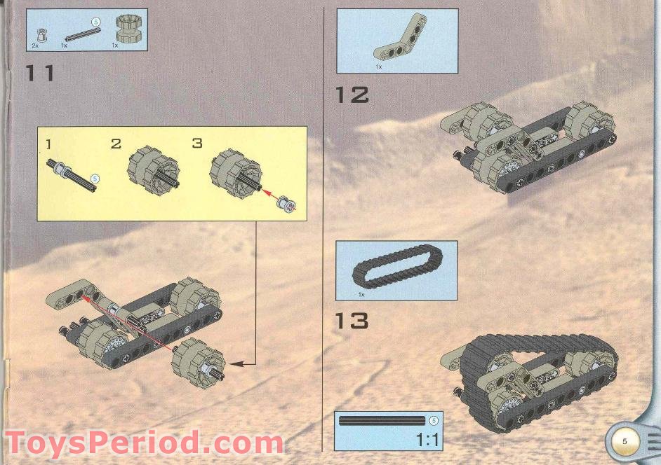 LEGO 8539 Manas Instructions and Parts List