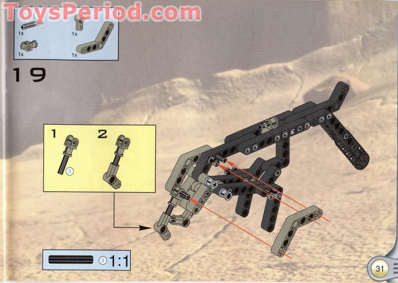 LEGO 8548 Nui-Jaga Instructions and Parts List