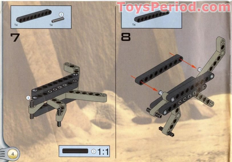 LEGO 8548 Nui-Jaga Instructions and Parts List