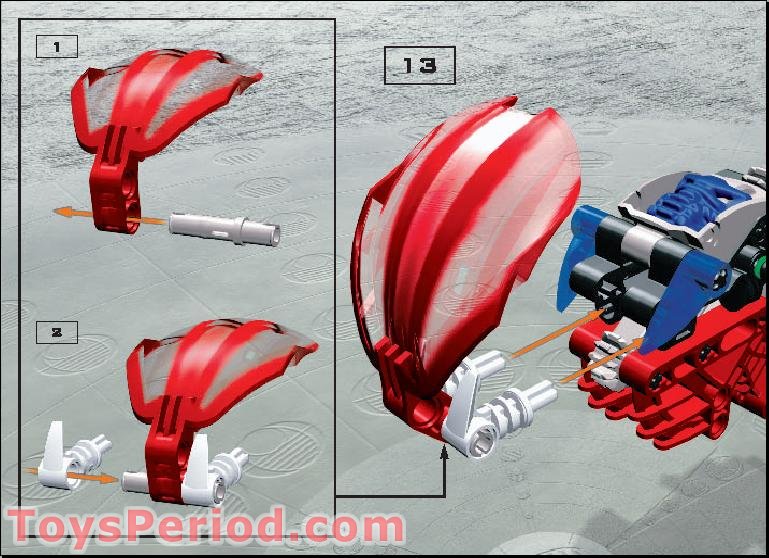 LEGO 8563 Tahnok Instructions and Parts List