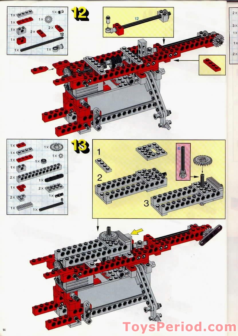 LEGO 8064 Motorized Universal Building Set, 9v Instructions and Parts List