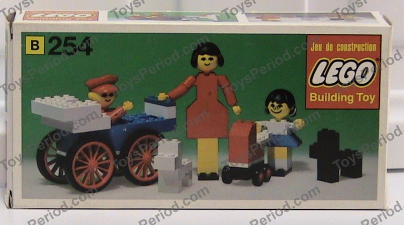 LEGO 254-1 Mother and Daughter with Prams Instructions and Parts List