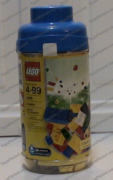 LEGO 4026 Create Your Dreams Canister Blue Top Instructions and Parts List