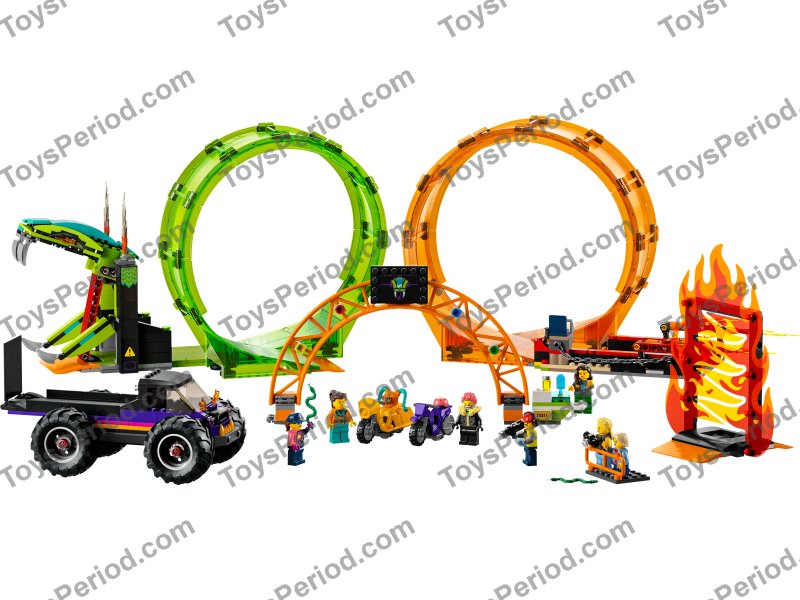 LEGO 60339 Double Loop Stunt Arena Set Parts List