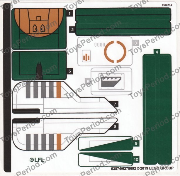 LEGO Sets with Part 75248stk01 Sticker Sheet for Set 75248 - (63874/ ...