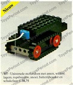 LEGO 107-1 4.5v Motor Set Instructions and Parts List
