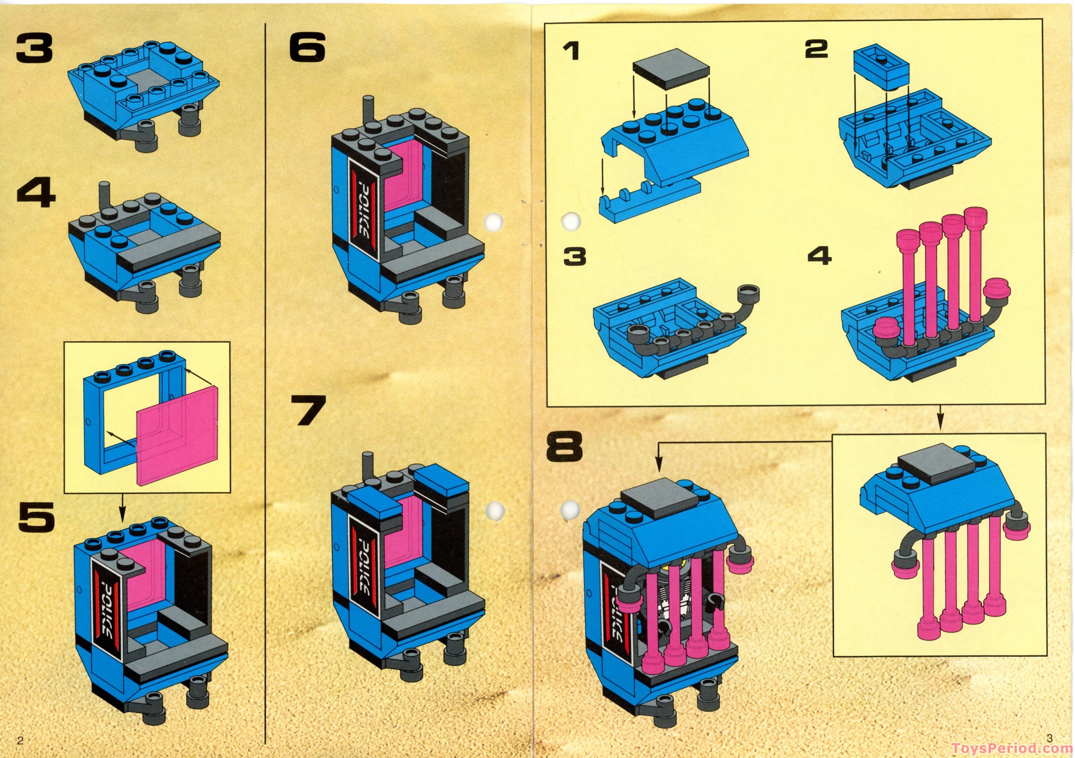 LEGO 6895 Spy-Trak I Instructions and Parts List