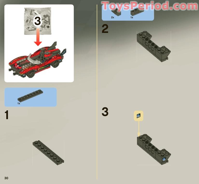 LEGO 8898 Wreckage Road Instructions and Parts List