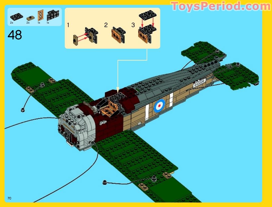 LEGO 10226 Sopwith Camel Instructions and Parts List