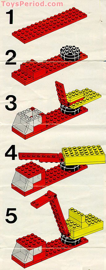 LEGO 490-1 Mobile Crane Instructions and Parts List
