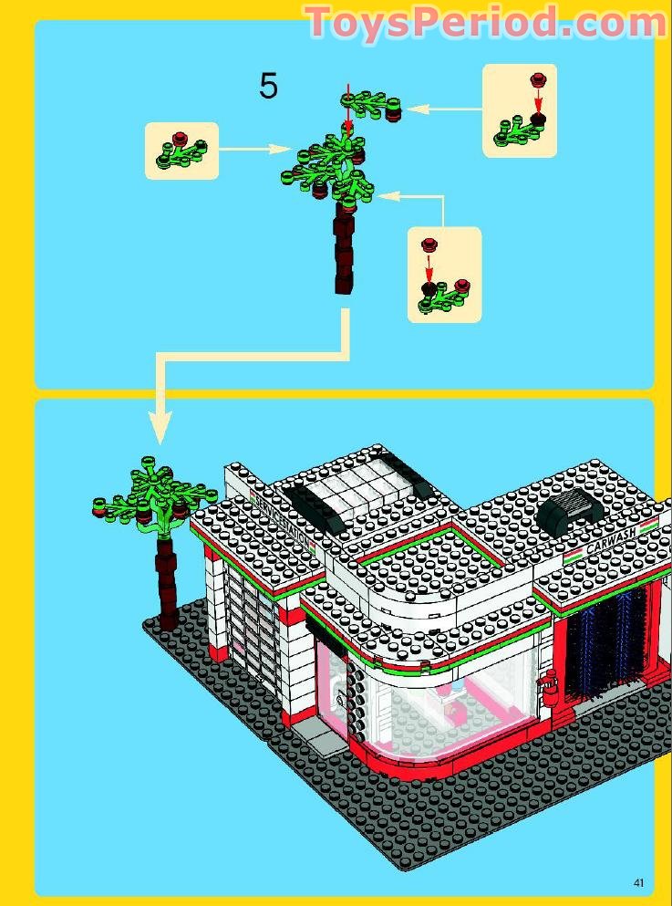 LEGO 10184 Town Plan Instructions and Parts List