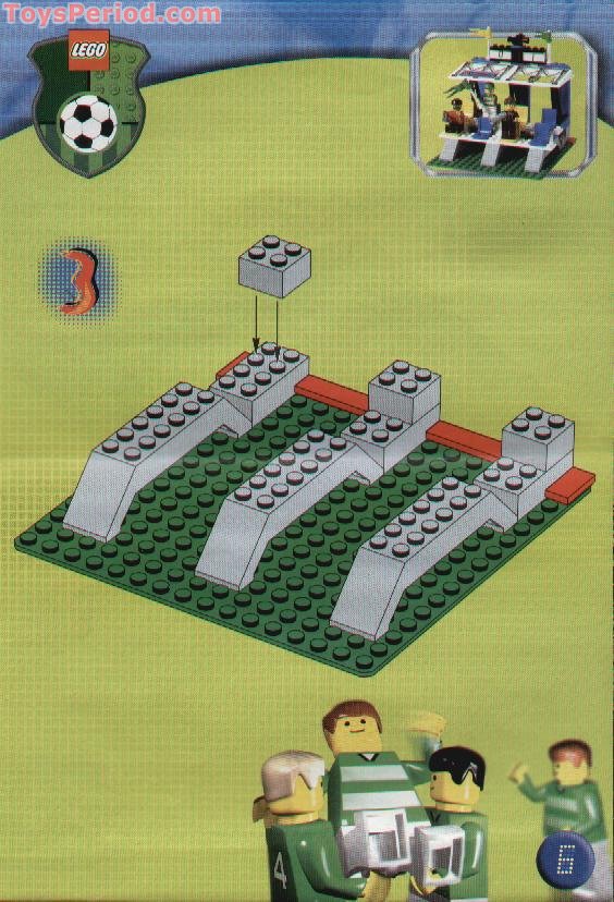 LEGO 3403 Fans' Grandstand with Scoreboard Instructions and Parts List