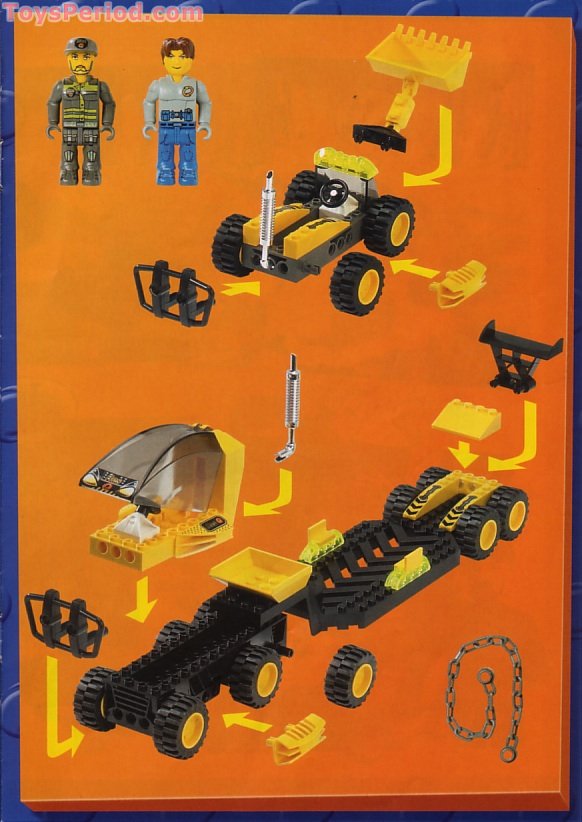 LEGO 4622 Res-Q Digger Instructions and Parts List
