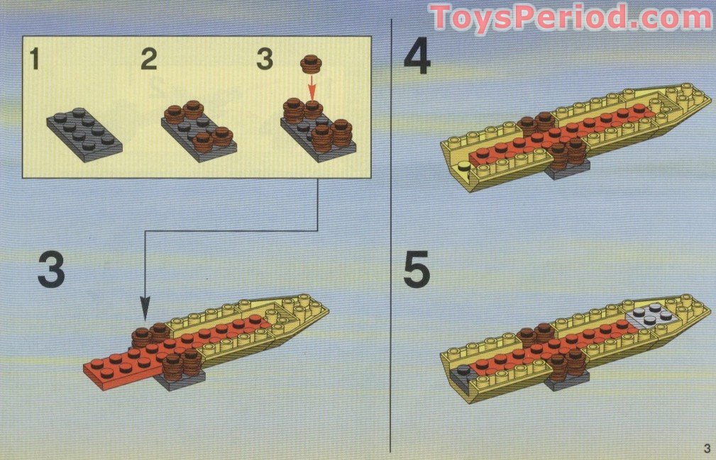 LEGO 4778 Desert Biplane Instructions and Parts List