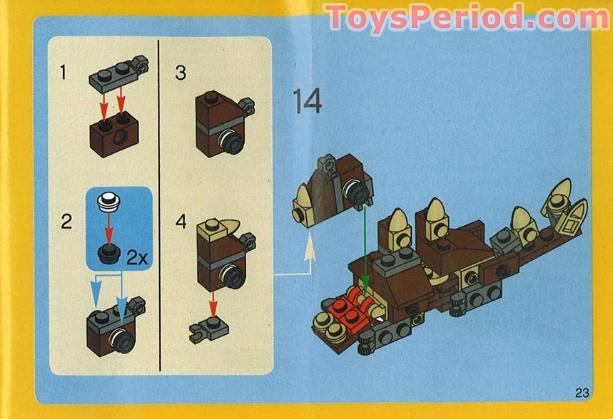 LEGO 4916 Mini Animals Instructions and Parts List