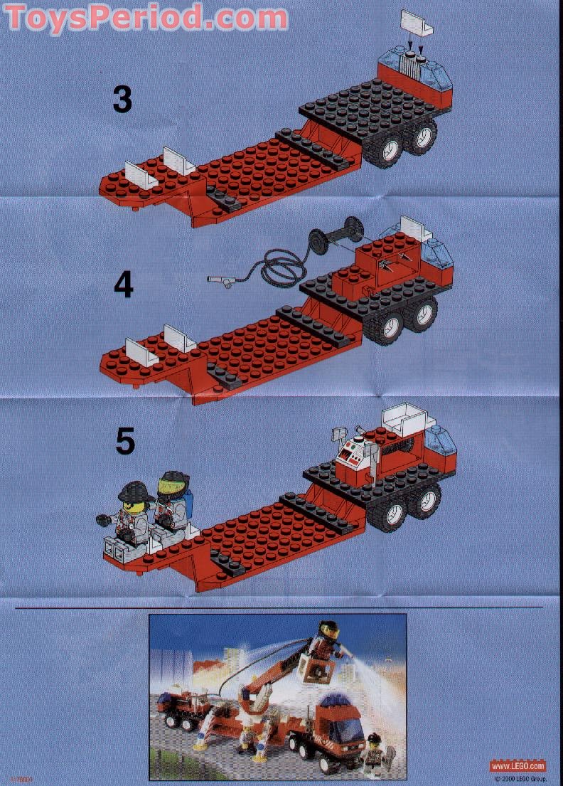 LEGO 6477 Firefighter's Lift Truck Instructions and Parts List
