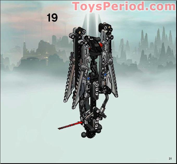 LEGO 8621 Turaga Dume and Nivawk Instructions and Parts List