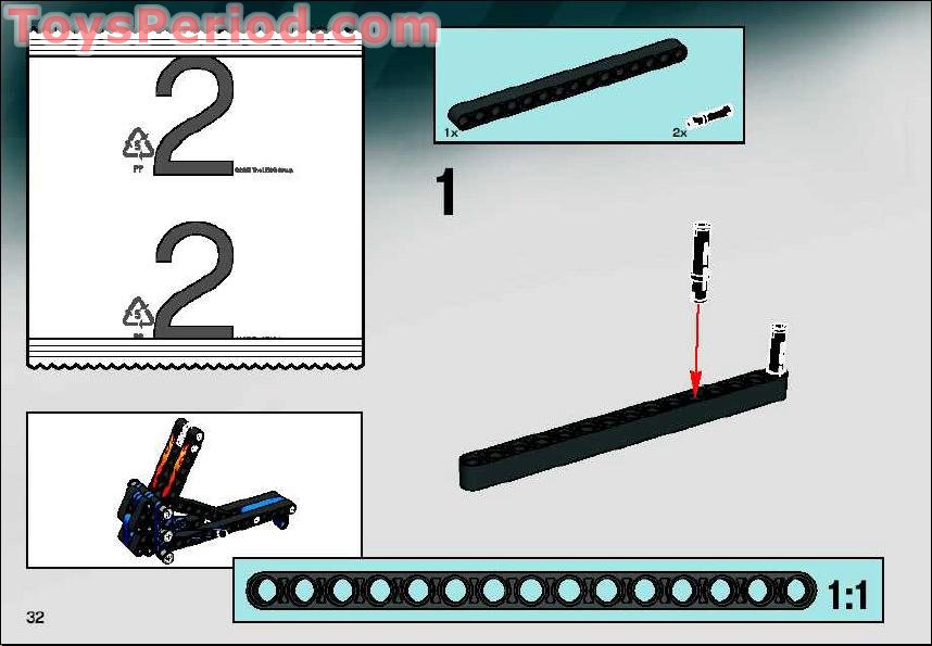 LEGO 8646 Speed Slammer Bike Instructions and Parts List