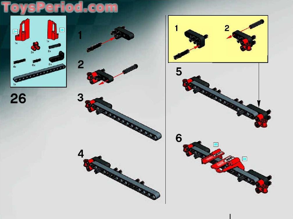 LEGO 8682 Nitro Intimidator Instructions and Parts List