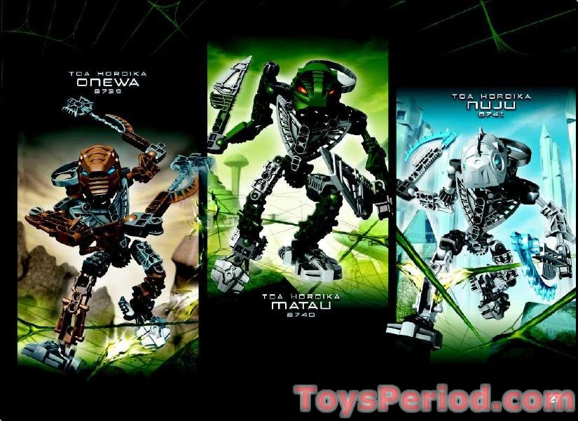 LEGO 8739 Toa Hordika Onewa Instructions and Parts List