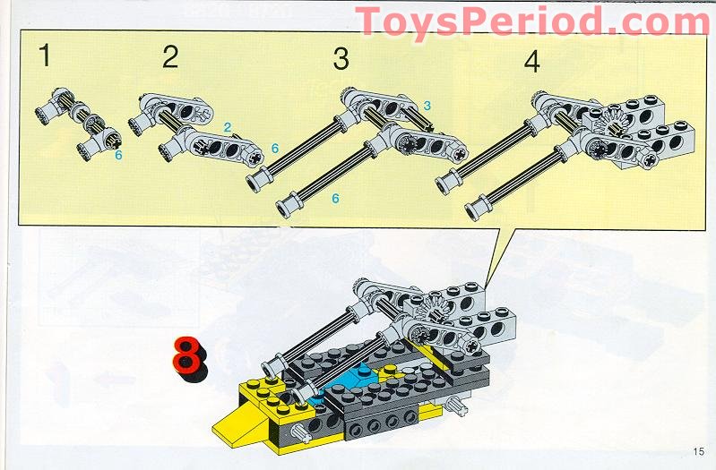 LEGO 8826 Atx Sport Cycle Instructions and Parts List