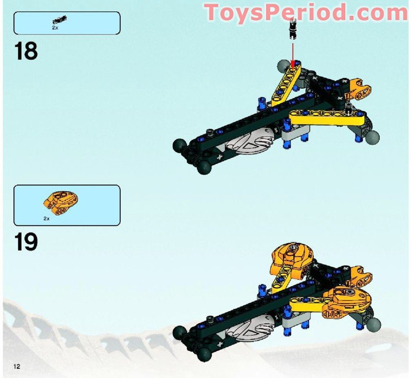 LEGO 8998 Toa Mata Nui Instructions and Parts List