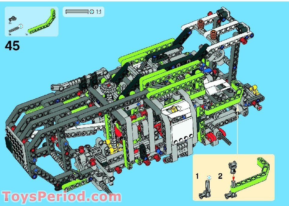 LEGO 8274 Combine Harvester Instructions and Parts List