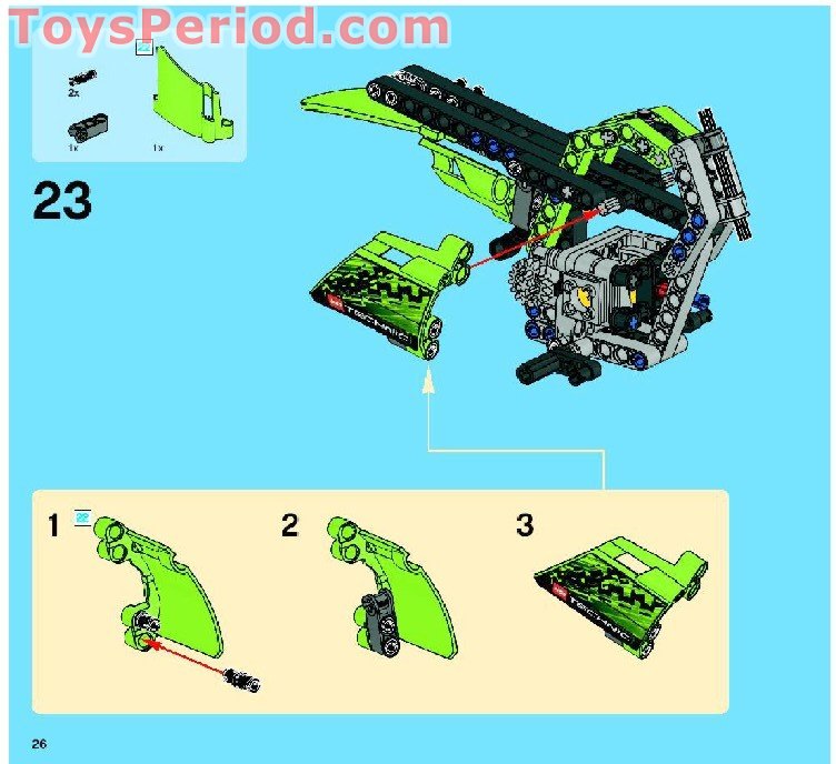 LEGO 8291 Dirt Bike Instructions and Parts List