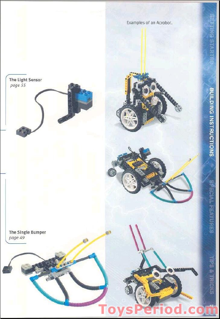 LEGO 3804 Robotics Invention System, Version 2.0 Instructions and Parts ...
