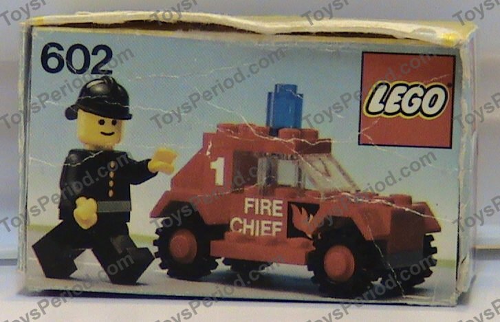 LEGO 602-1 Fire Chief's Car Instructions and Parts List