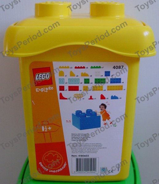 LEGO 4087 XL Bucket 'Colourful World' Set Parts List
