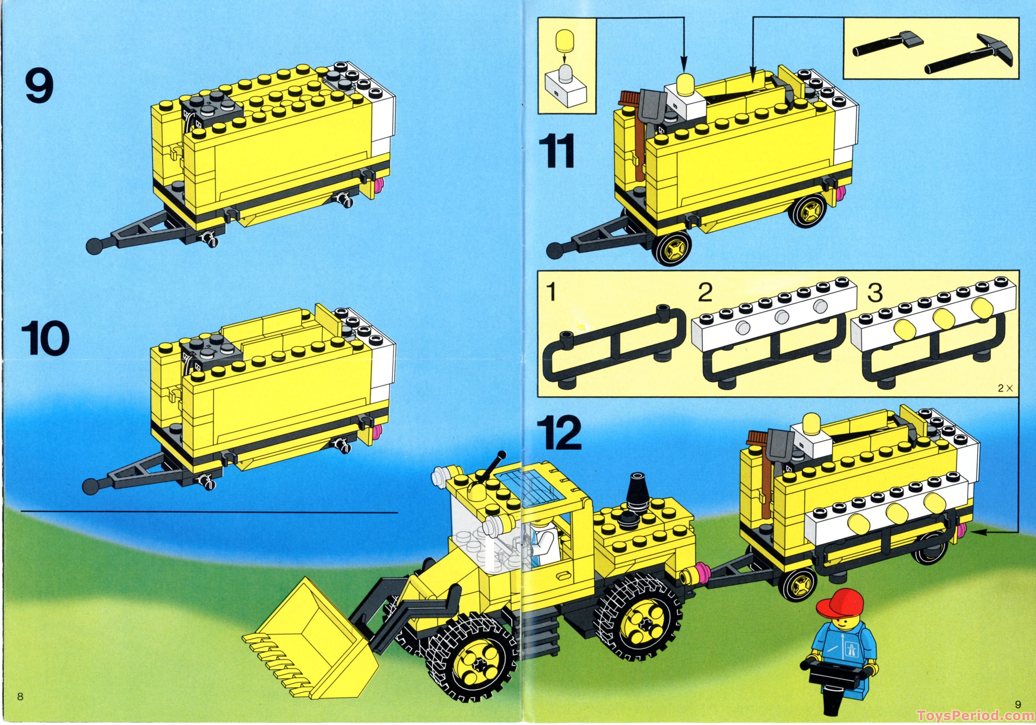 LEGO 6481 Light and Sound Construction Crew Instructions and Parts List
