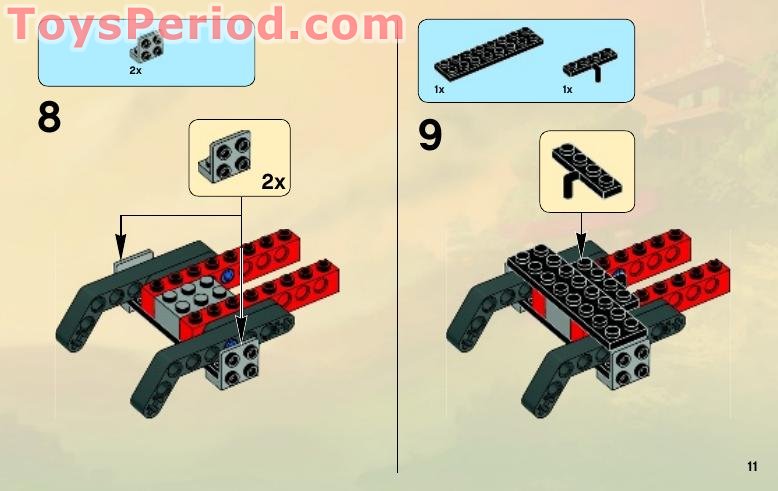 LEGO 70501 Warrior Bike Instructions and Parts List