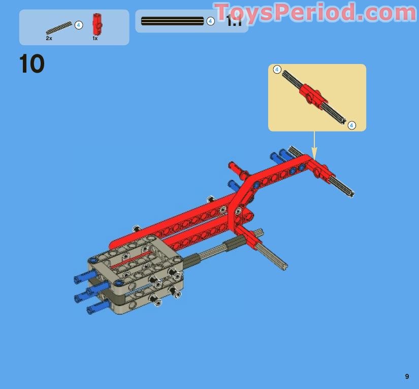 LEGO 8081 Extreme Cruiser Instructions and Parts List