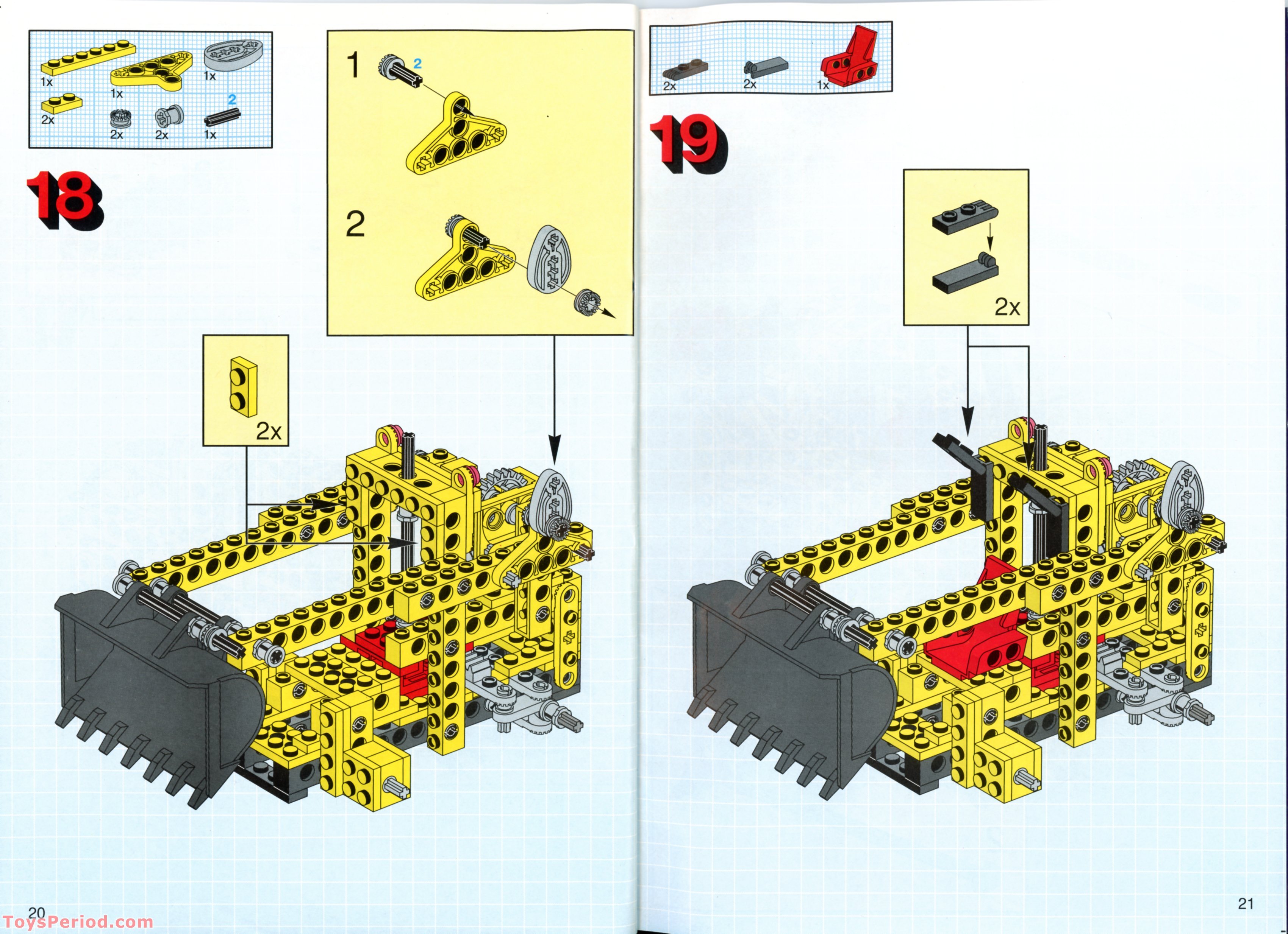 LEGO 8235 Front End Loader Instructions and Parts List