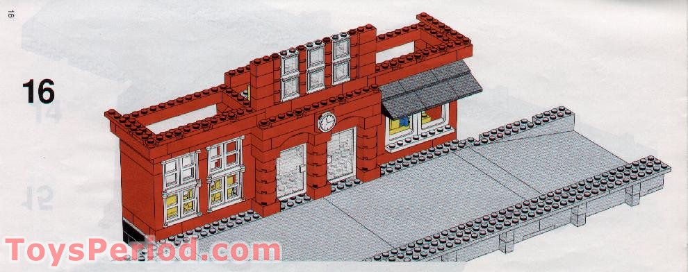 LEGO 2150 Train Station Instructions and Parts List