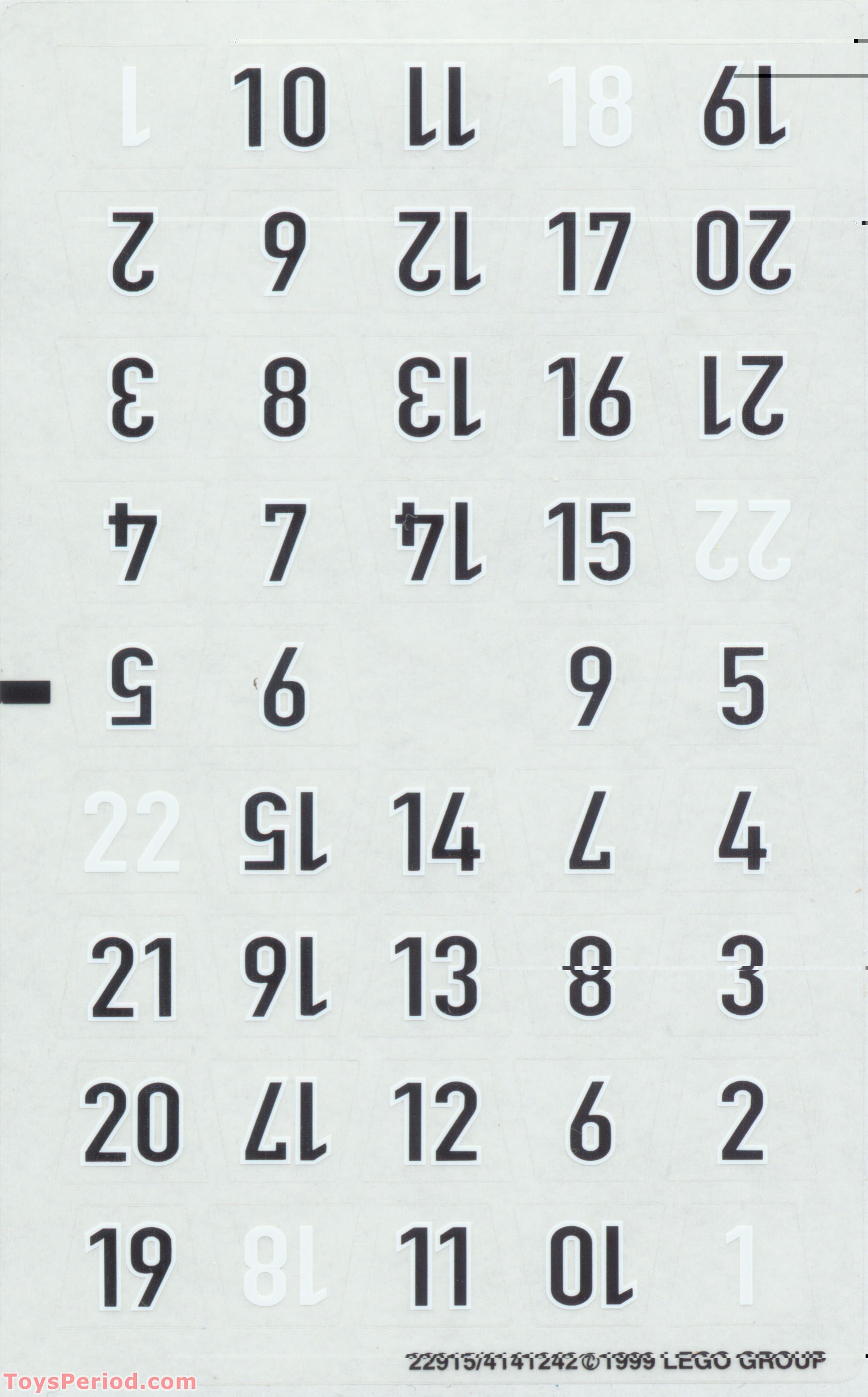 LEGO 3406 Americas Bus Instructions and Parts List