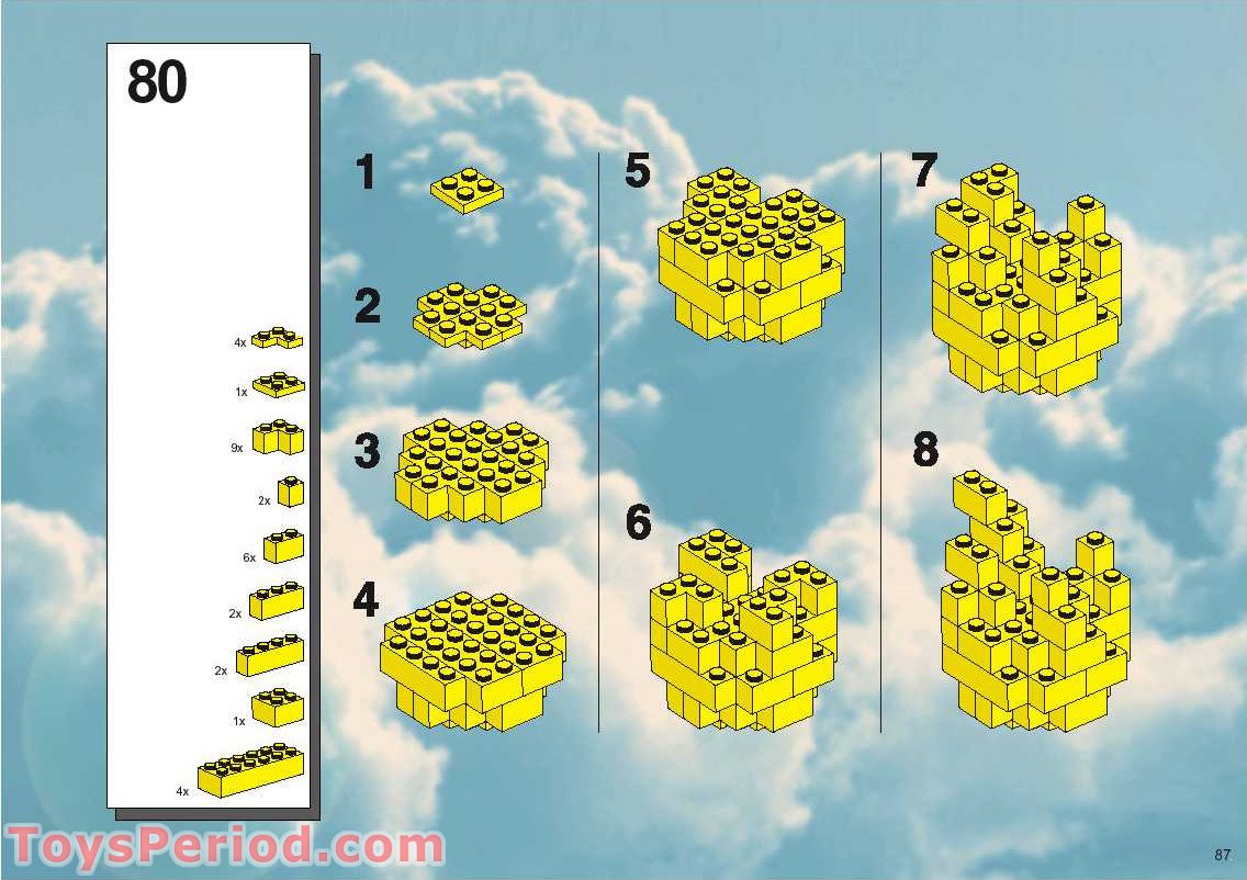 LEGO 3450 Statue of Liberty Sculpture Instructions and Parts List