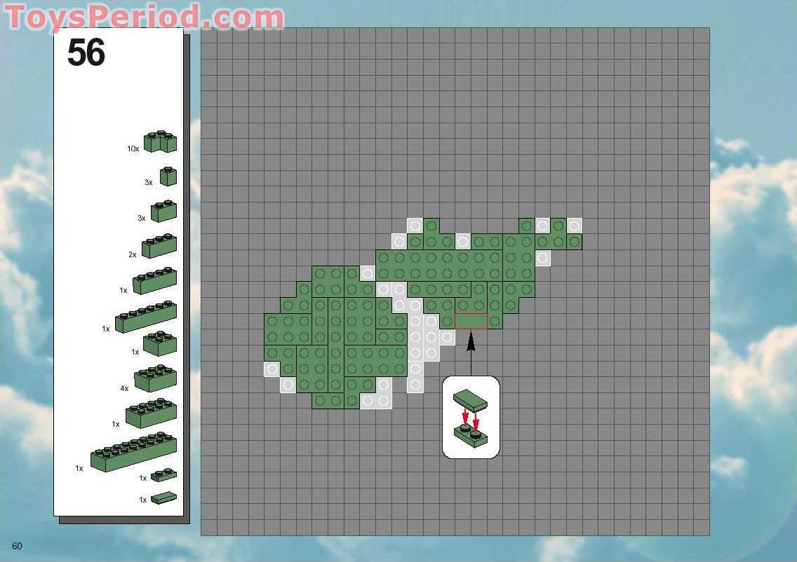 LEGO 3450 Statue of Liberty Sculpture Instructions and Parts List